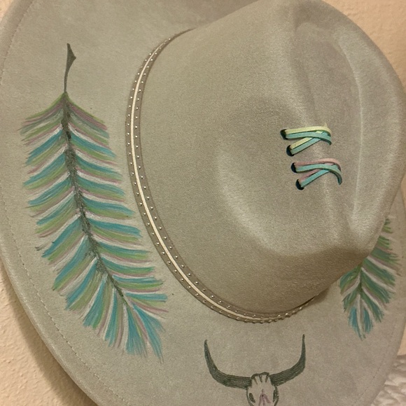 MiddleClassy | Accessories | Feathers In Color Boho Hat | Poshmark